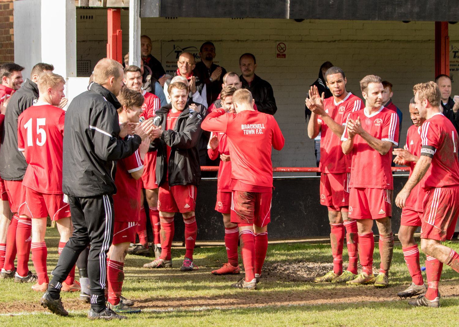 Steve Nebbett's 'send-off' after final non-league game